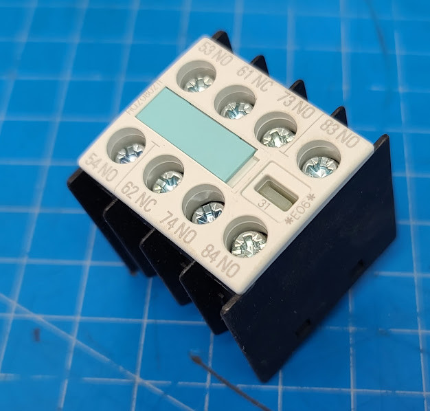 Siemens 2NO 2NC 10 AMP 690VAC Auxiliary Switch Block 3RH1911-1FA22