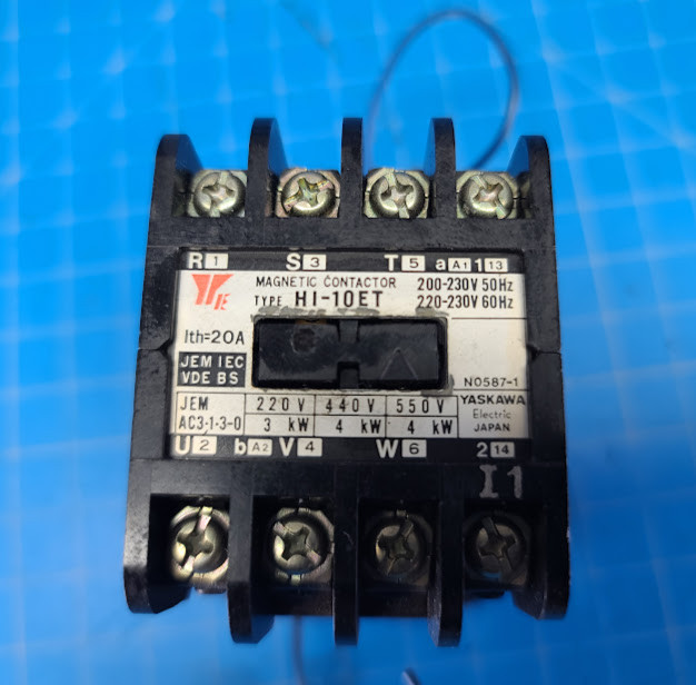 Yaskawa Electric 20A 4 Pole Magnetic Contactor HI-10ET