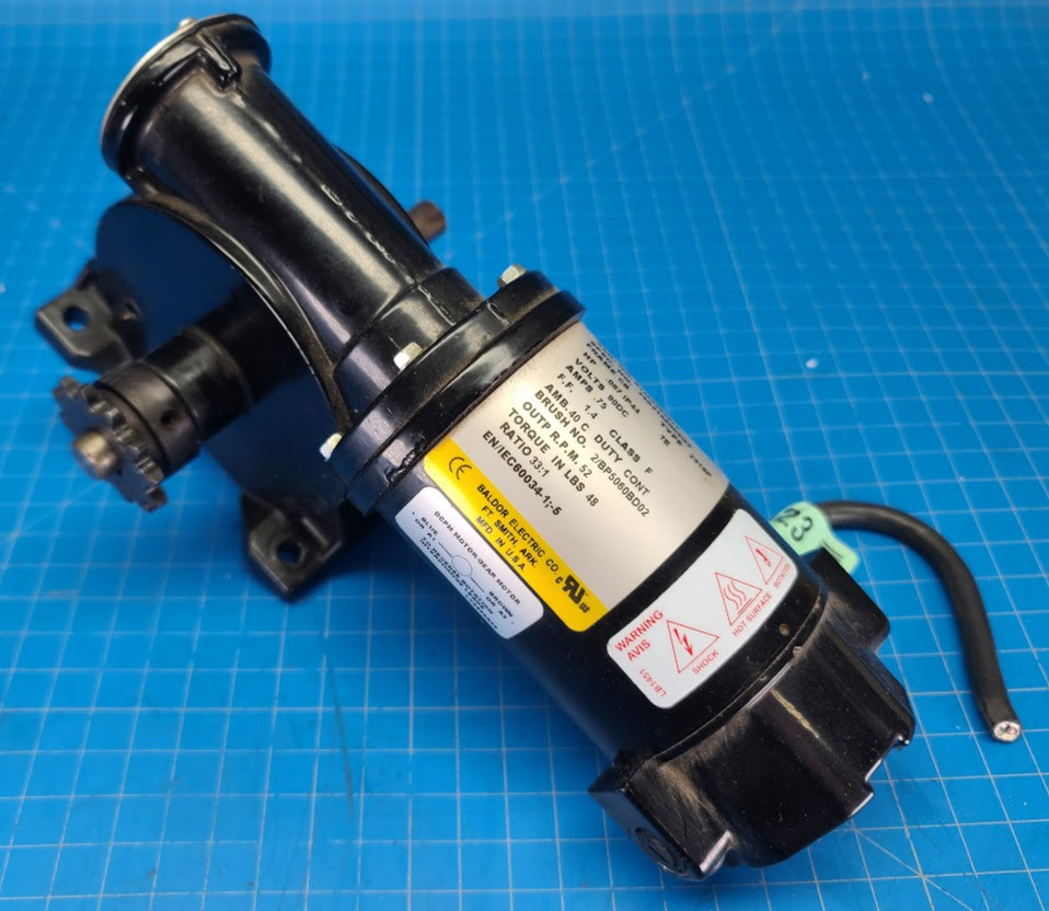 ABB Baldor 90 VDC .75A 52 RPM .067 HP Motor GP233005