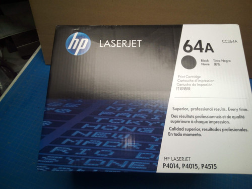 HP Black Original LaserJet Toner Cartridge HP 64A CC374A