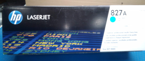 HP 827A Cyan Original LaserJet Toner Cartridge CF301A ()
