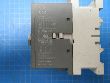 ABB A50-30 3 Pole Contactor 120VAC Coil 1 NO / 1 NC Aux Contact
