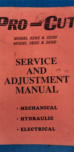 Pro-Cut 320c/320d/265c/265d Service Manual