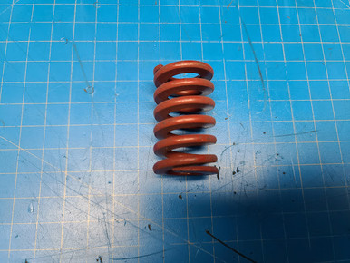 Red Medium Heavy Duty Die Spring 1 1/4 x 2"