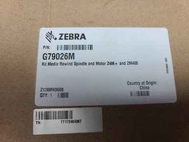 Zebra Media Rewind Spindle/Motor Kit Z4M / ZM400 G79026M