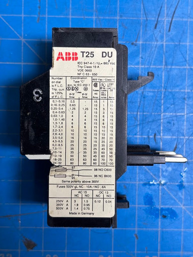 ABB 3 Pole 40A 400 VAC Circuit Breaker S203-K40