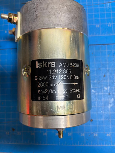 Iskra 24V 120A 2.2kW 2600RPM Class F DC Motor AMJ5239