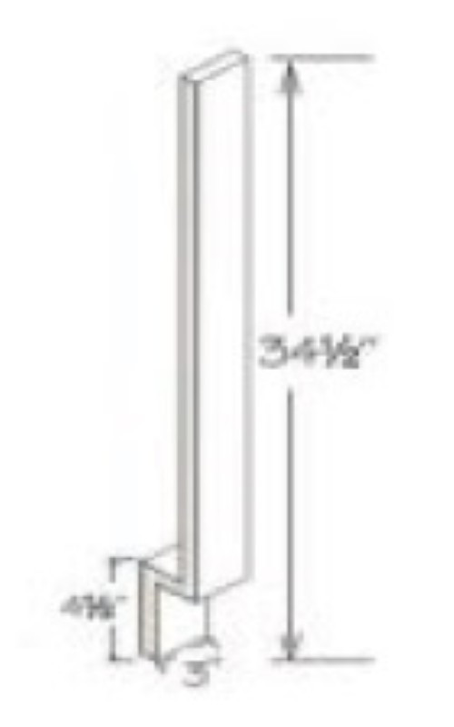 Cabinet Wright Hampton White Base Filler - CW-HW-BF3