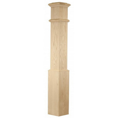 W.M. Coffman - Box Newel (Plain) - Primed - 800233