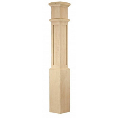 W.M. Coffman - Box Newel (Mission) - Red Oak - 800204