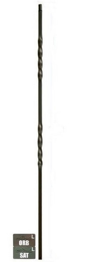 W.M. Coffman - Double Twist Knee Wall Iron Baluster - Oil Rubbed Bronze ...