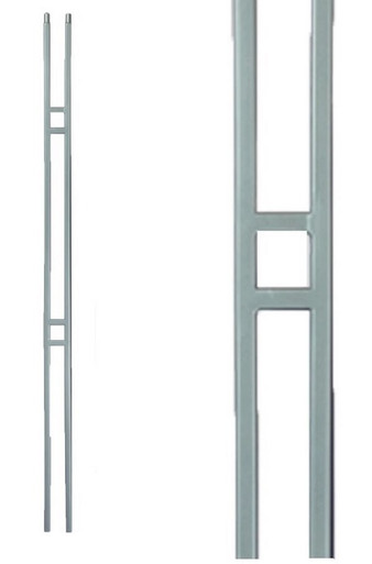 W.M. Coffman - Skinny Square Panel Iron Baluster - Ash Gray - 803929