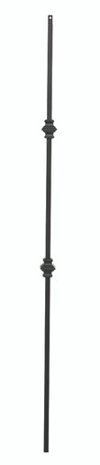 Iron Baluster 2 Knuckles Satin Black 1KNUC44-SB