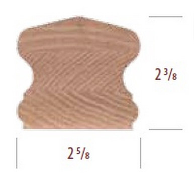 Solid Handrail Hard Maple 6910S-HM