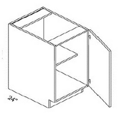 Eurocraft Cabinetry Slim Shaker Series Haze Gray Kitchen Cabinet ...