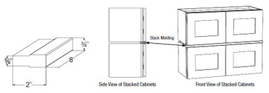 Ideal Cabinetry Lenox Valiant Onyx Stack Molding - STM8-LVO