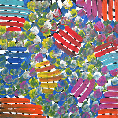 Aboriginal Artwork Painting MB056782 by Geyla Pwerle