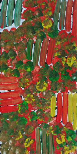 Aboriginal Artwork Painting MB057422 by Geyla Pwerle