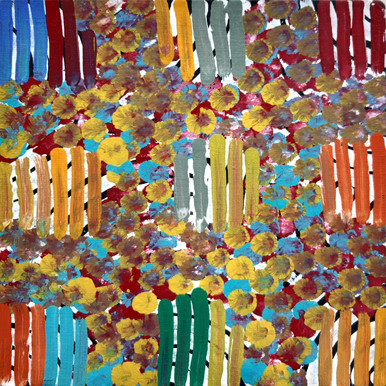 Aboriginal Artwork Painting MB057974 by Geyla Pwerle