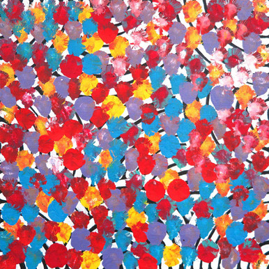 Aboriginal Artwork Painting MB056004 by Geyla Pwerle