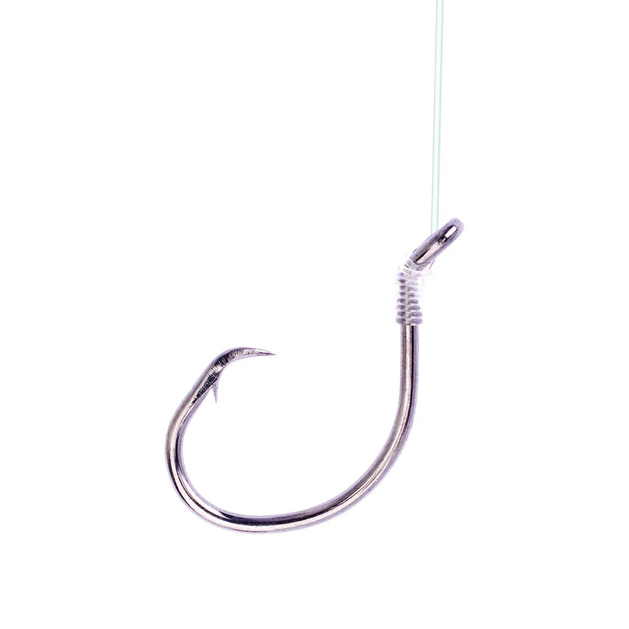 SeaWolfe Striped Bass Snelled Inline Circle Hooks