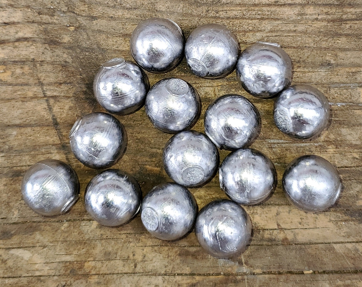25 Hand Cast Pure Lead Round Balls in 0.690" Diameter
