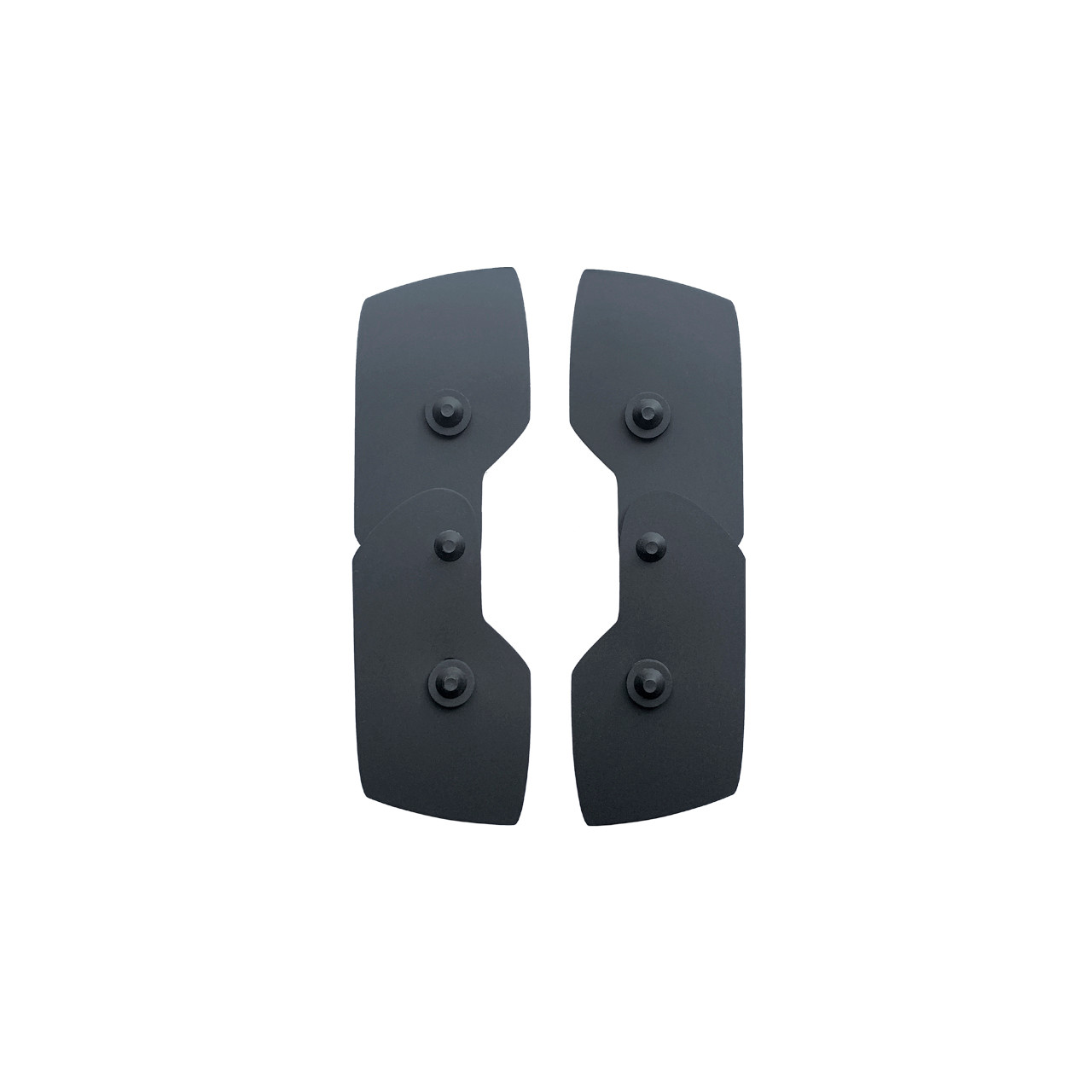 3.5" Style B 1FastGuard stone guards with double MiniFlaps, set of 2 parts