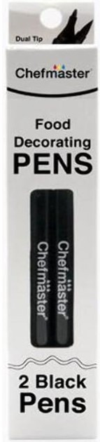 Edible Ink Decorating Pen/Marker Set--2 Black--Chefmaster