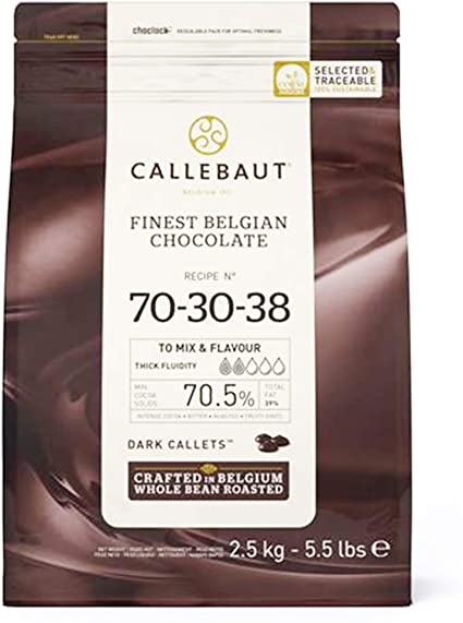Chocolate - Dark Bittersweet Callets - 2.5 kg (5.5 lbs) - Callebaut