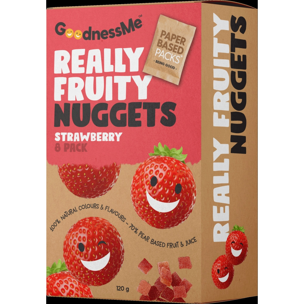 Goodness Me Strawberry Nugget 15g x 8 pouches - 120g - PrimeWork