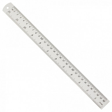RULER 30CM STAINLESS STEEL - PrimeWork