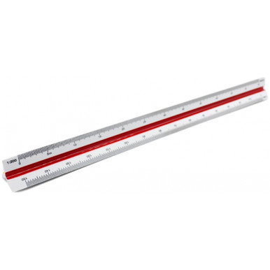 TRIANGULAR SCALE RULER 1:100/200/250/300/400/500 (PACK OF 10) - PrimeWork