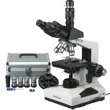 Trinocular Phase Contrast Microscope w/ Turret Condenser - 700163