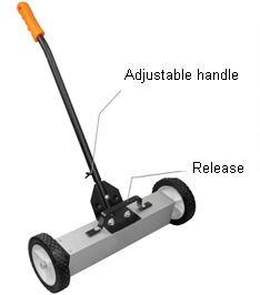 Large Magnetic Sweepers 72 square-inch Nail Metal & Meteorite Sweeper ...