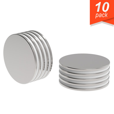 10 Neodymium Magnets 1.26 x 1/16 inch 32 x 2 mm discs, The World’s ...