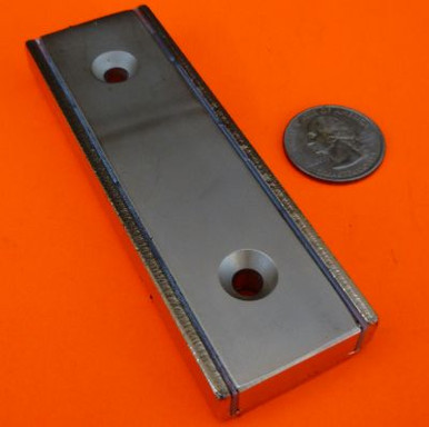 4 in X 1.3 in X 1/2 in Channel Magnet-Rectangular Cup Magnet W/2 ...