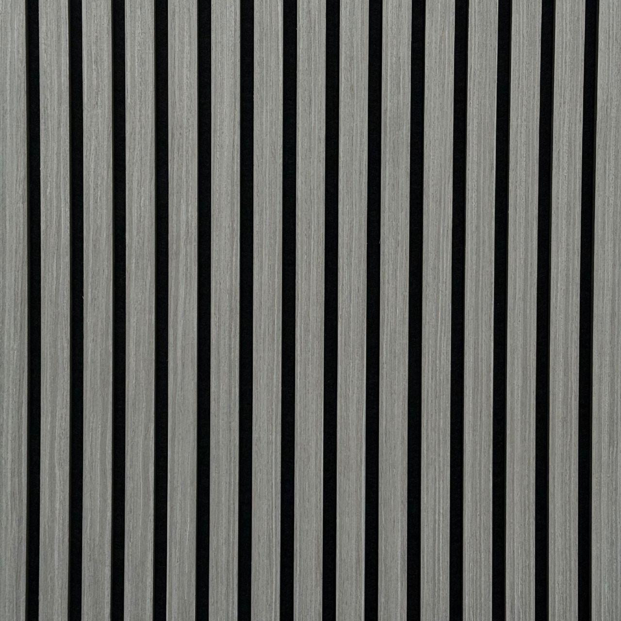 Acoustic Slat Wall Panel Ash Grey