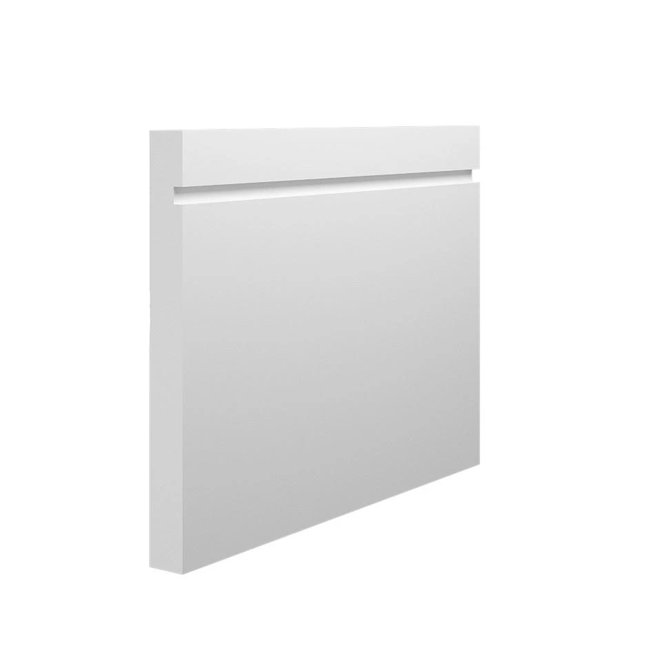 Grooved 1 Square MDF Skirting Board | Skirting World
