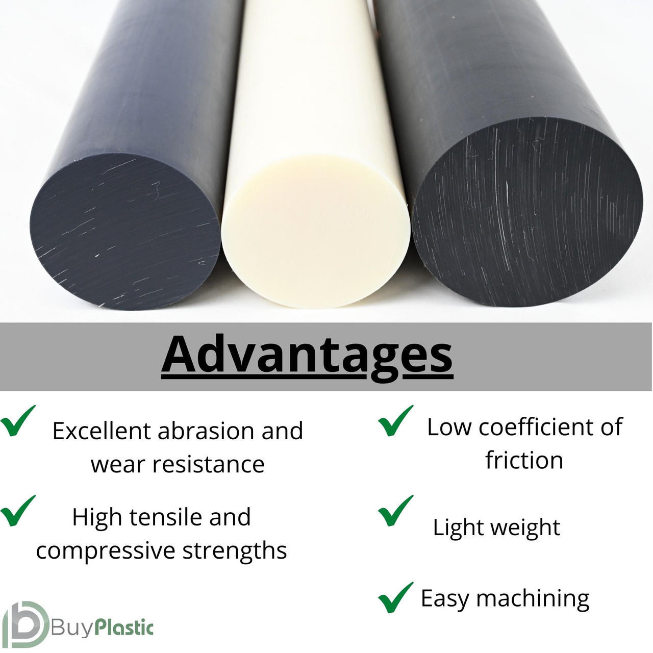 Cast Nylon 6 Plastic Rod | BuyPlastic