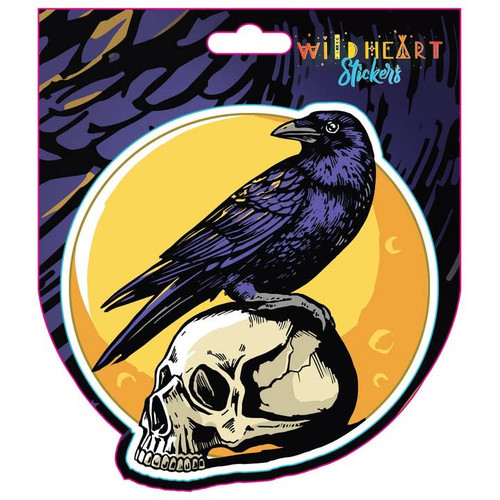 Crow Skull Window Sticker - Goodgoth.com
