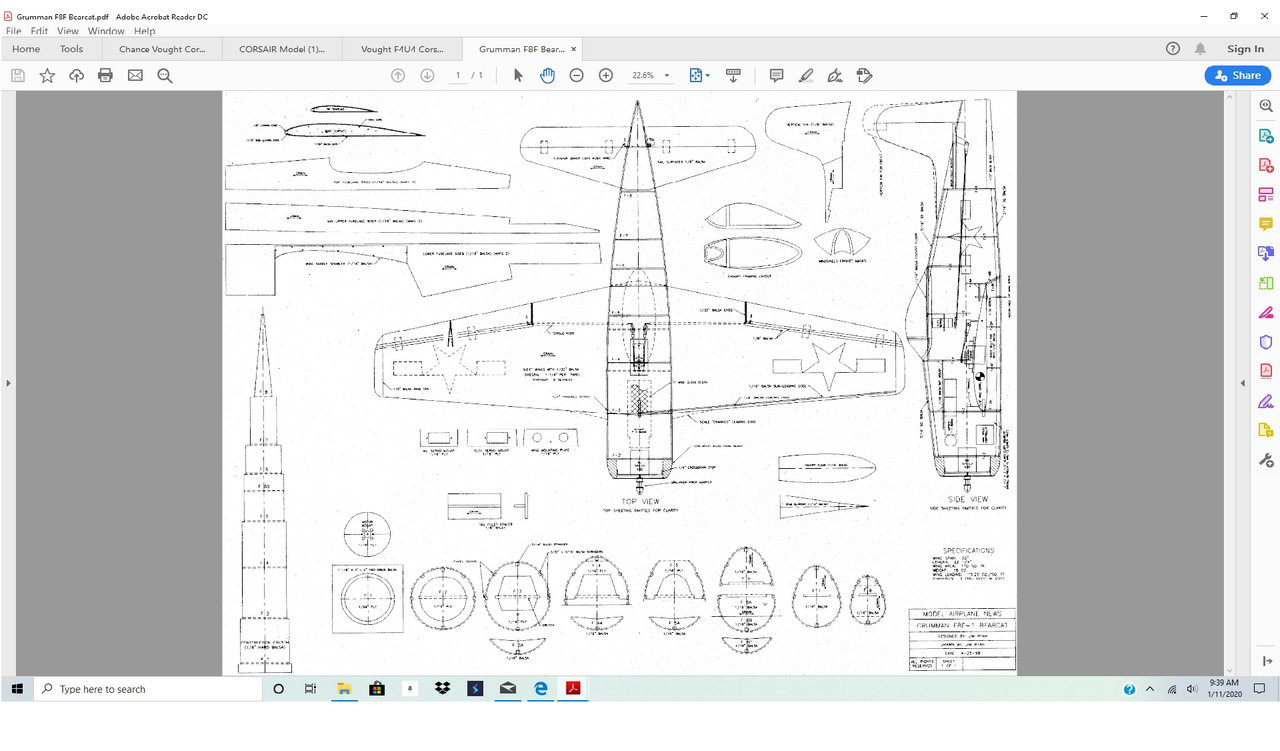 Model airplane aircraft plans rc gas free flight ducted fan airplanes ...