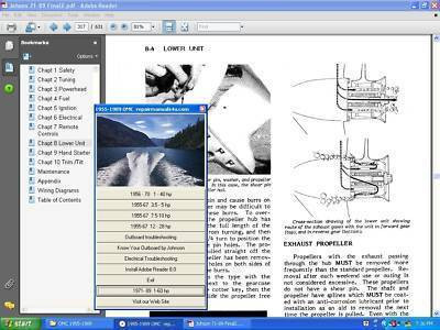 Sea Rayder jet boat service repair manual 120XR2 mercury sport jet