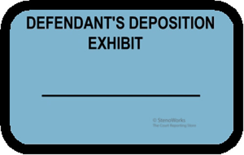 Legal Supplies - Exhibit Stickers - StenoWorks The Court Reporting Store