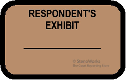 RESPONDENT'S EXHIBIT Labels Stickers Light Brown Free Shipping ...