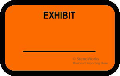 DEPOSITION EXHIBIT Labels Stickers White Free Shipping - StenoWorks The ...
