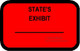 STATE'S EXHIBIT Labels Stickers White Free Shipping - StenoWorks The ...