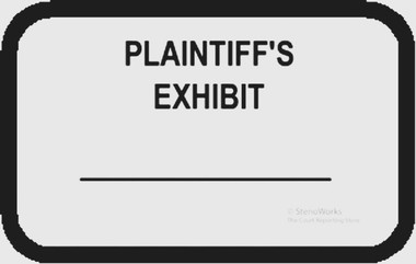 PLAINTIFF'S EXHIBIT Labels Stickers White Free Shipping - StenoWorks ...