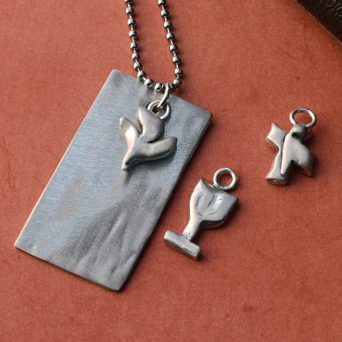 Sacrament Personalized Pewter Dog Tag | Christian Gifts Place