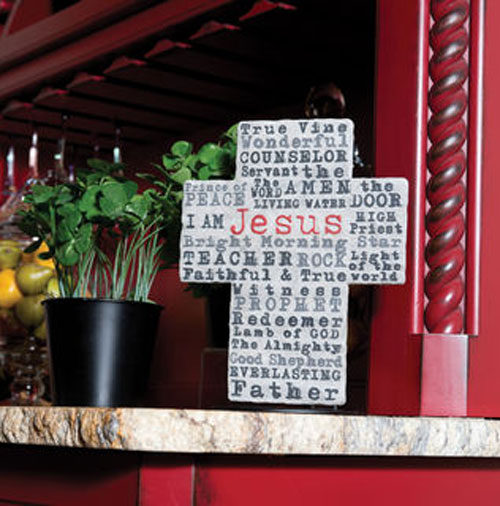 Contemporary Cross with Names of Jesus | Christian Gifts Place
