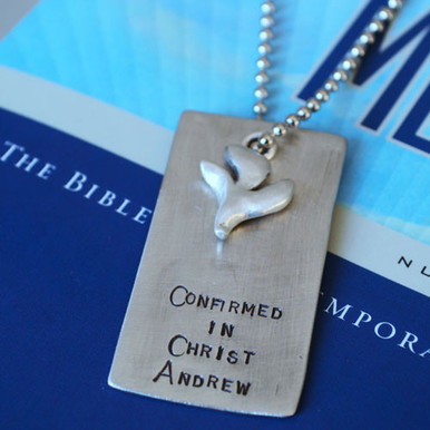 Confirmation Pewter Dog Tag | Christian Gifts Place
